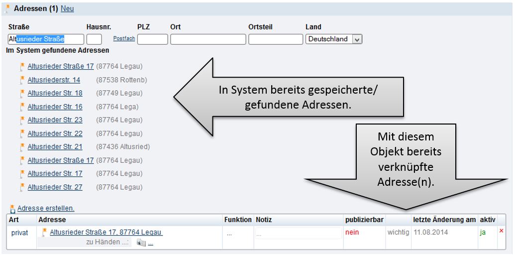 Postadresse (Kontakte)